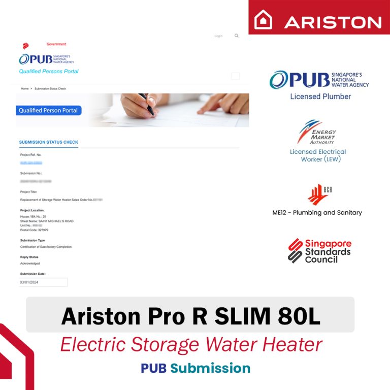 Ariston Pro R Slim 80L Best Storage Water Heater @ SG's Home